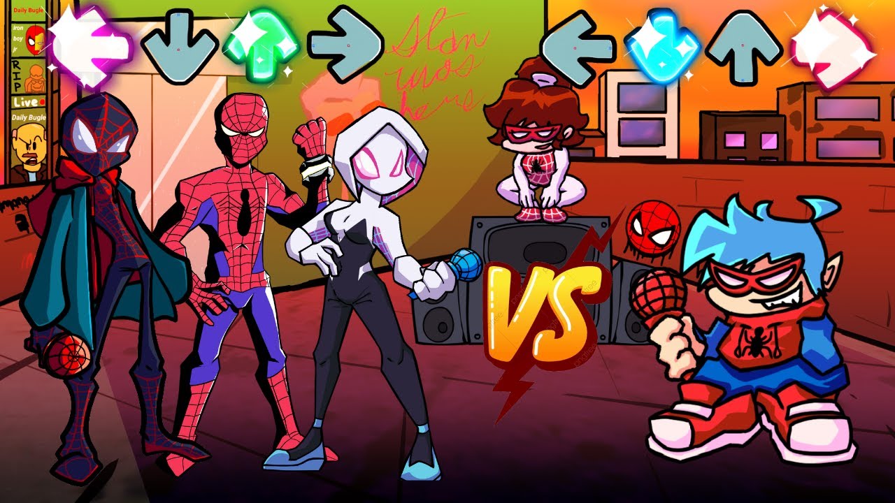 Friday Night Funkin' - BF enters the Spider-Verse (Funkin' Into The ...