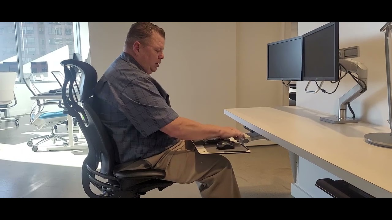 Humanscale Keyboard Tray Usage Tips - YouTube