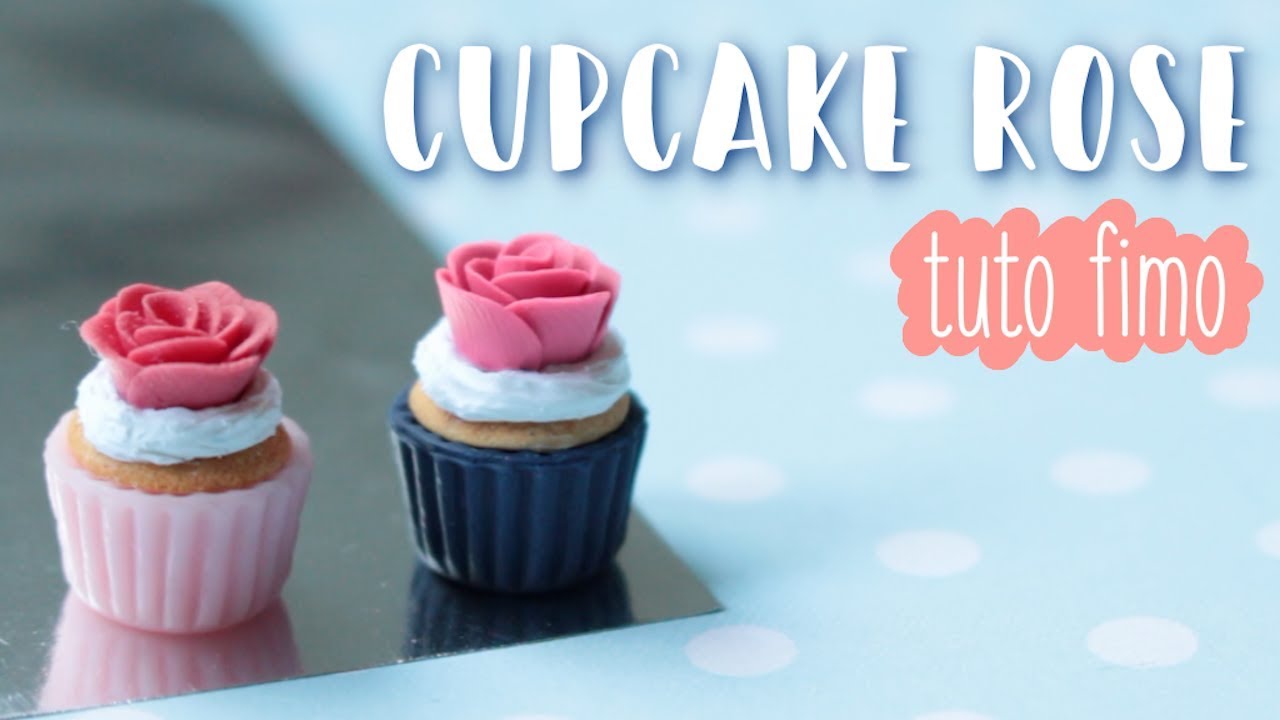 Tuto Fimo : Cupcake rose⎪Polymer Clay Tutorial⎪ZoWé - YouTube