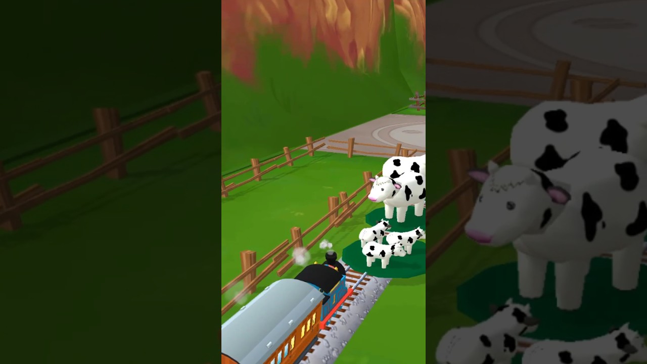 Thomas the train and cows | Kereta api thomas #minions #funny # ...