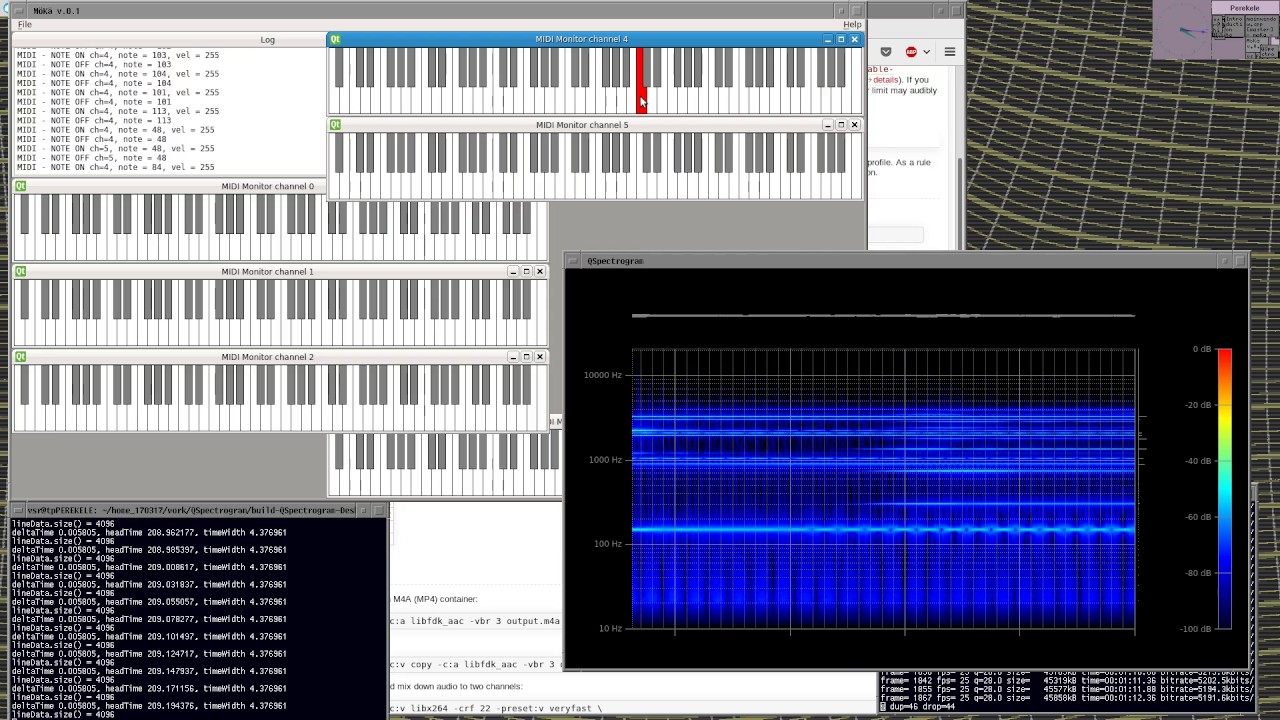 Frequency Modulation and Aliasing in a Spectrogram - YouTube