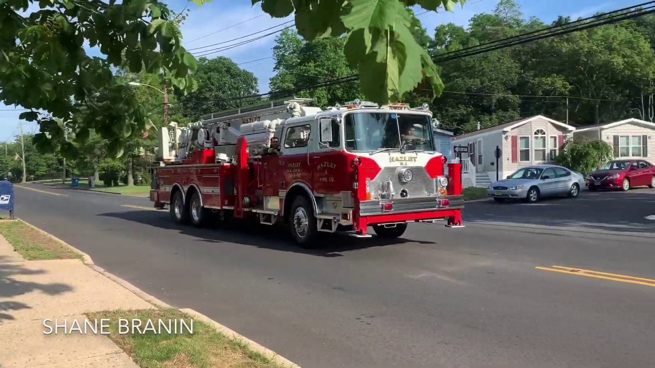 Hazlet Fire Department (Hazlet Fire Co 1) Tower Ladder 39-1-90 ...