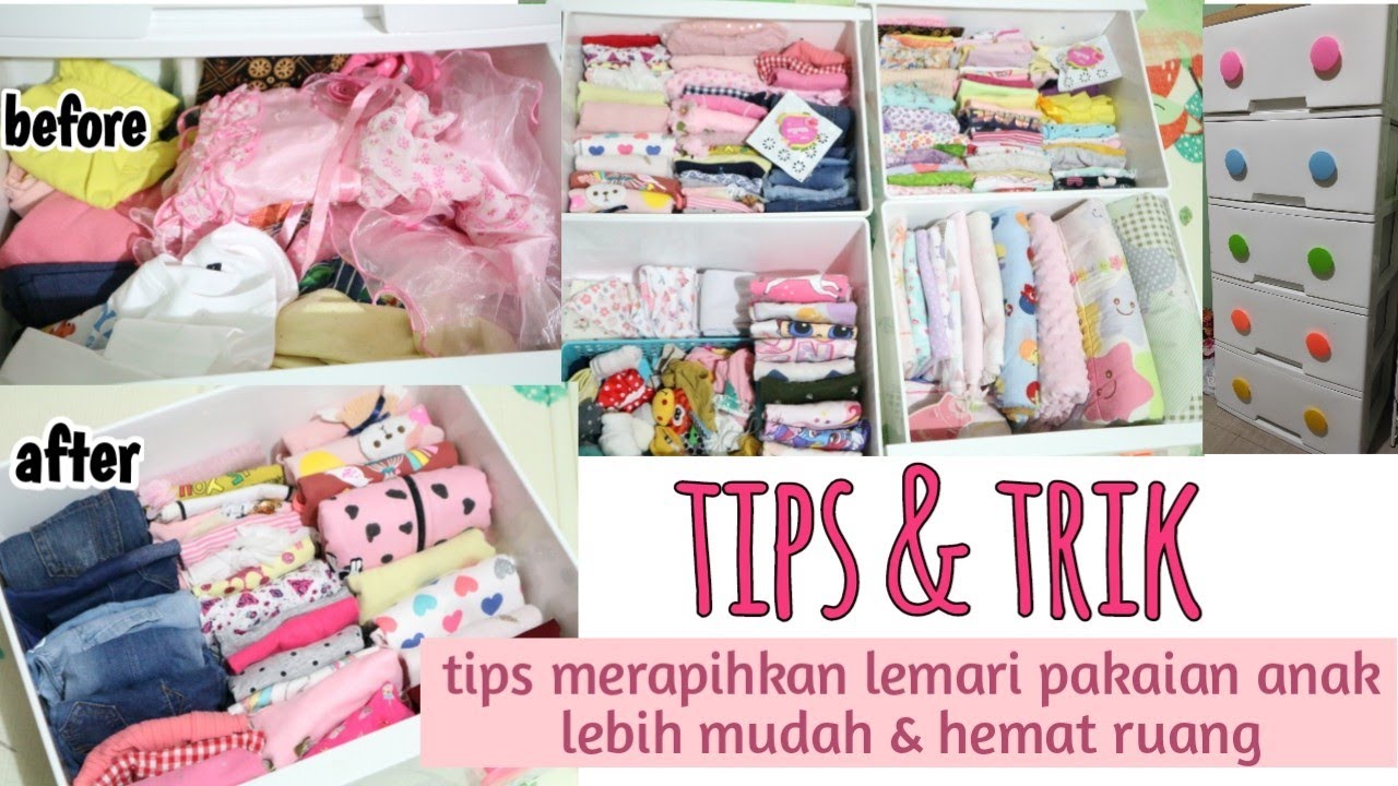 CARA MERAPIKAN LEMARI ANAK MUDAH| RAPIH & TERORGANISIR - YouTube