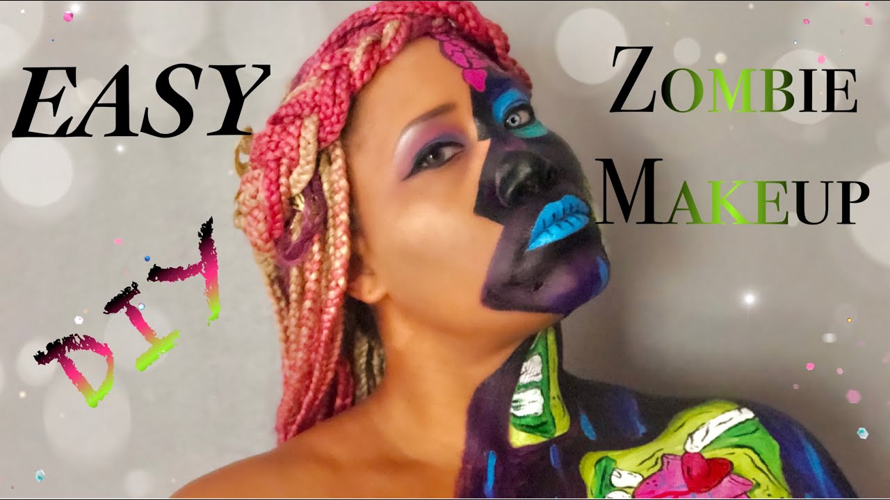 EASY! DIY ZOMBIE MAKEUP IDEA - 31 DAYS OF HALLOWEEN - YouTube