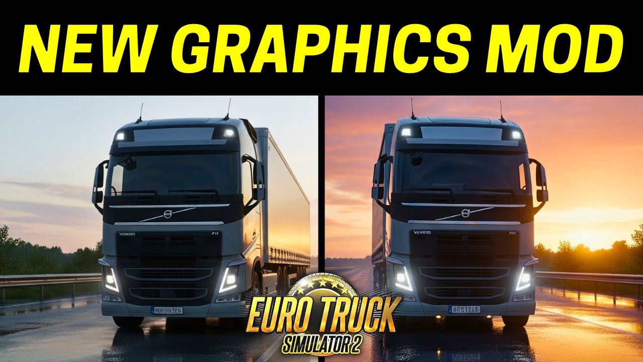 [Ultra-Realistic] NEW BEST Graphics Mod for ETS2 & ATS! - YouTube