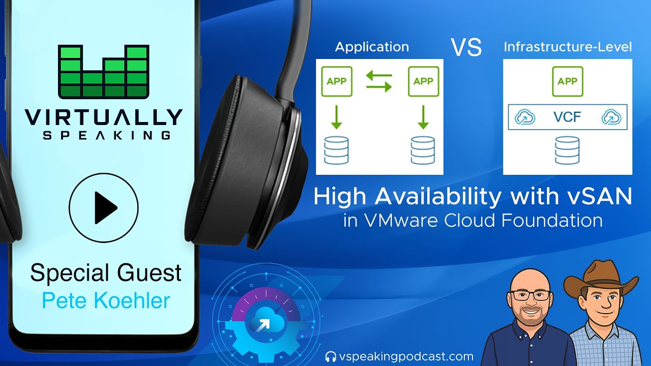 Application vs Infrastructure-Level High Availability with vSAN - YouTube