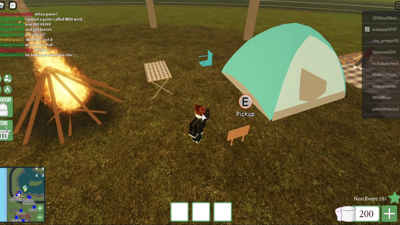 camping in roblox in back pacing - YouTube