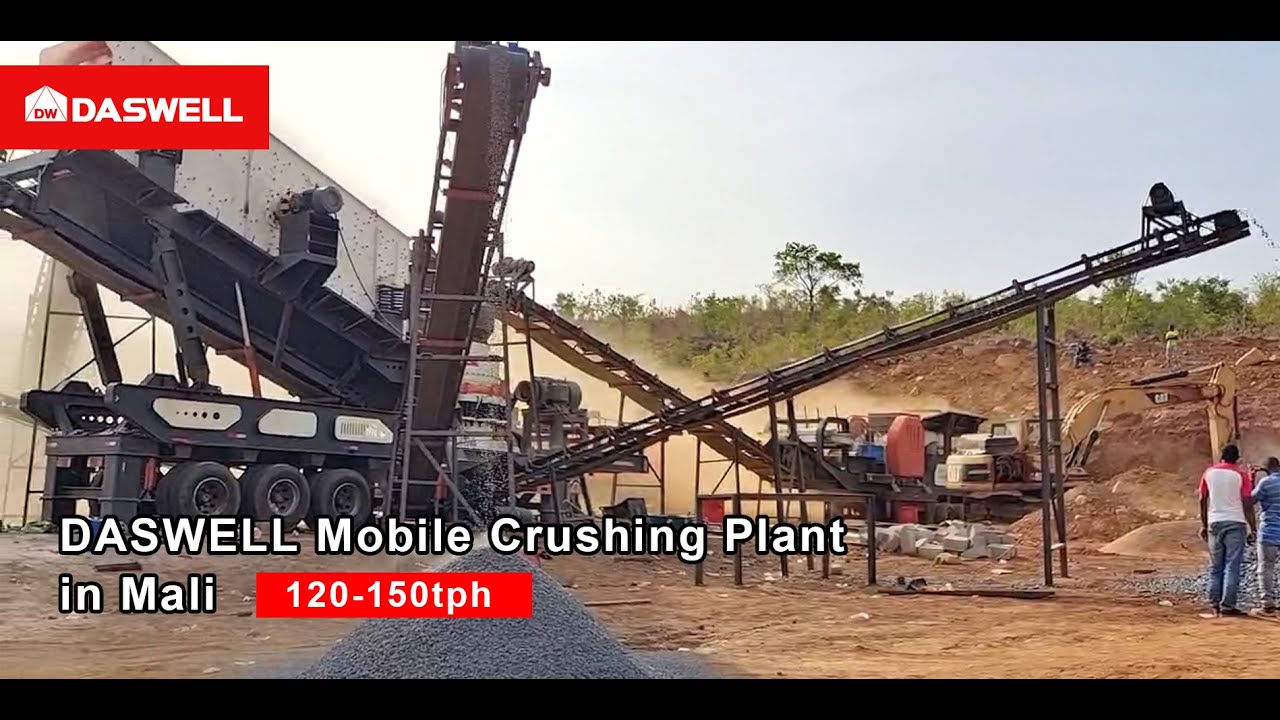 DASWELL Mobile Crushing Plant in Mali - YouTube