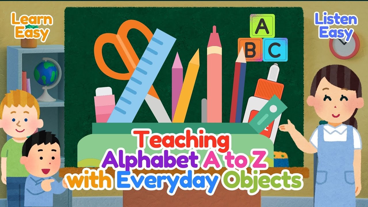 A to Z with Everyday Objects! Fun Alphabet Learning for Kids - YouTube