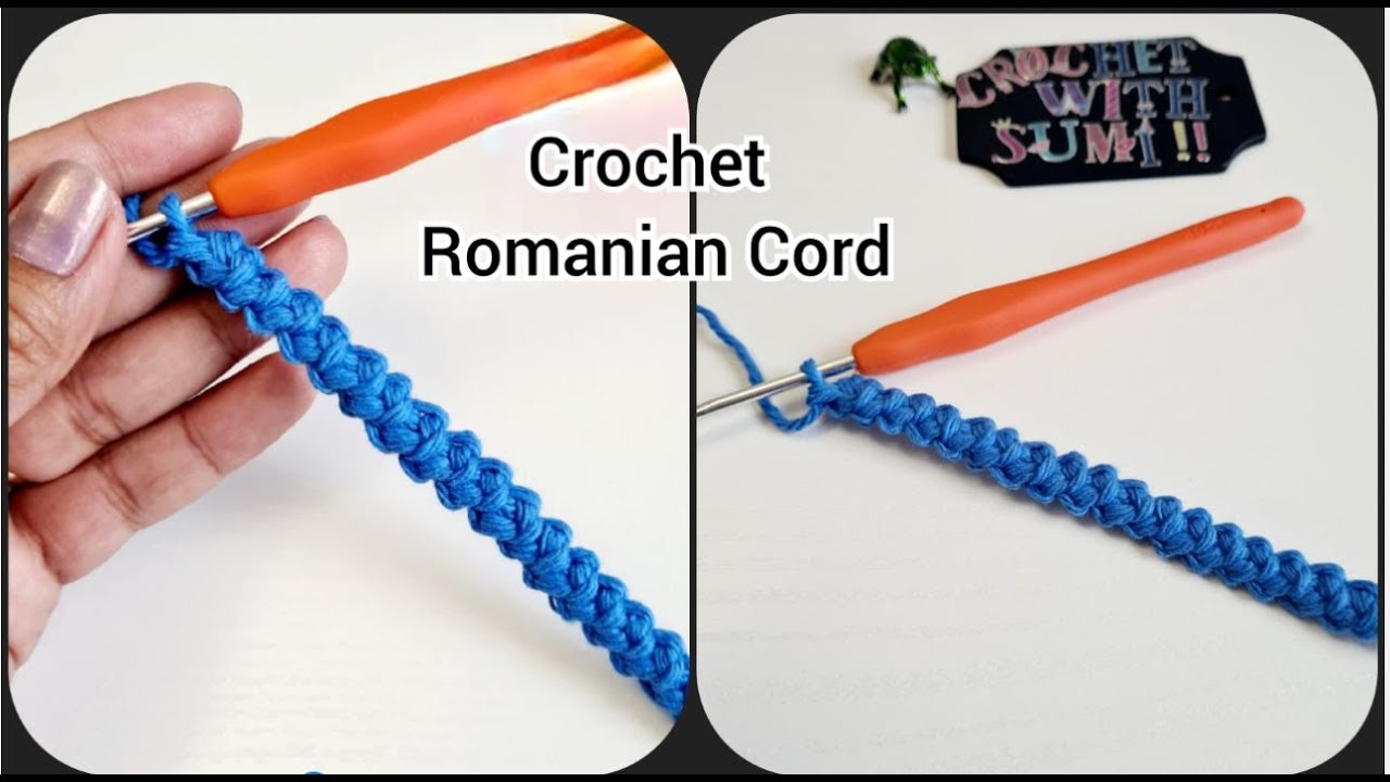 How To Crochet Romanian Cord || Crochet Cord - YouTube