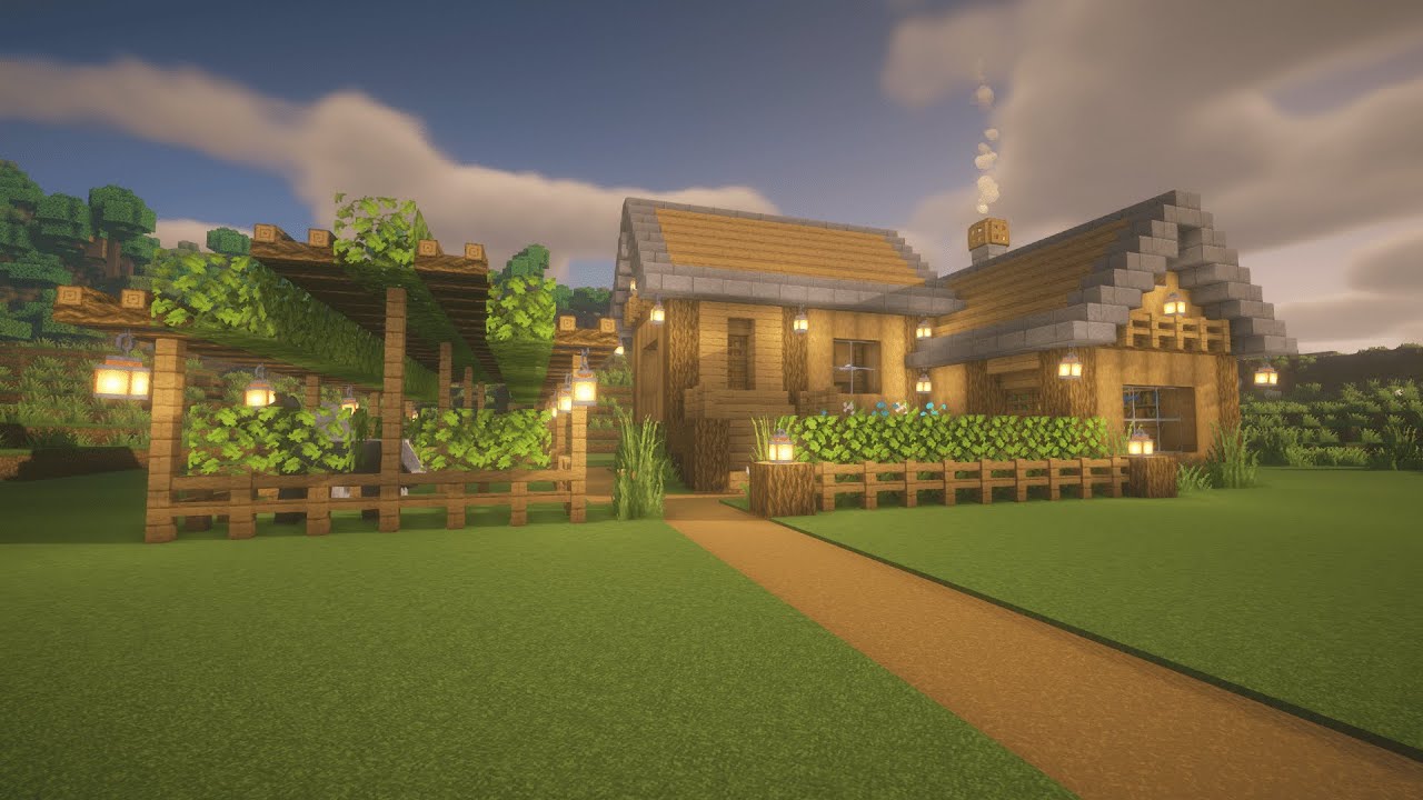 Minecraft: How To Build a Survival Base House Tutorial - YouTube