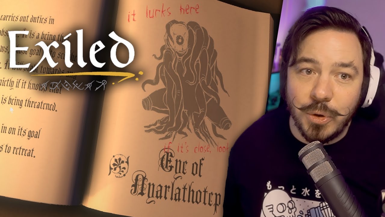 Exiled: A Lovecraftian horror puzzle game decoding Eldritch Texts - YouTube