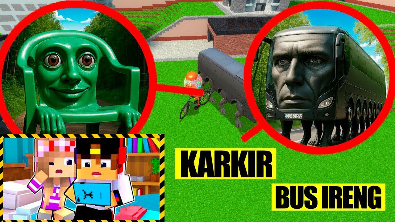 МОЙ ДРОН СНЯЛ RANG RING RENG BUS IRENG и KARKIRKURKARKARKAR в МАЙНКРАФТ ...