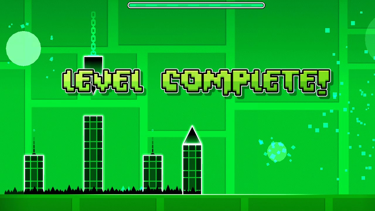 Geometry dash lite all four first levels complete - YouTube
