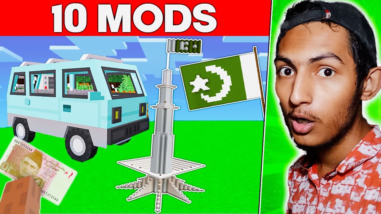 I Installed 10 INSANE! PAKISTANI MODS in Minecraft! - YouTube