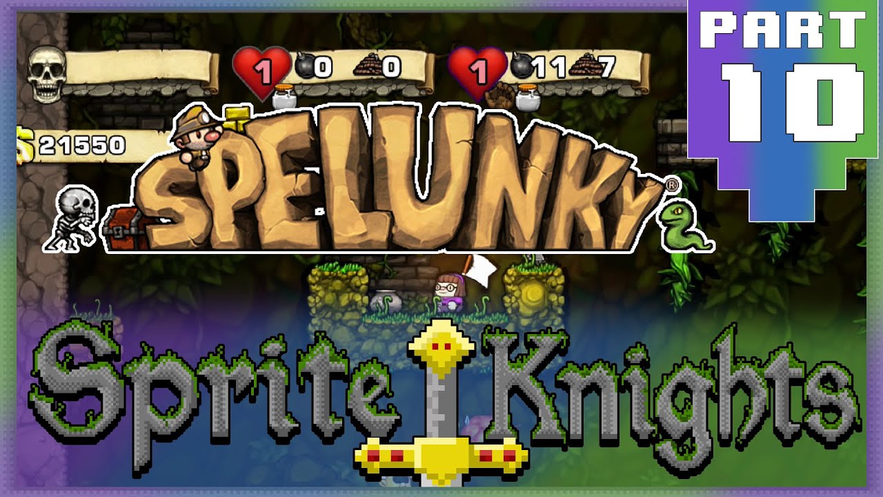 Spelunky: Spelunky Master - PART 10 - Sprite Knights - YouTube