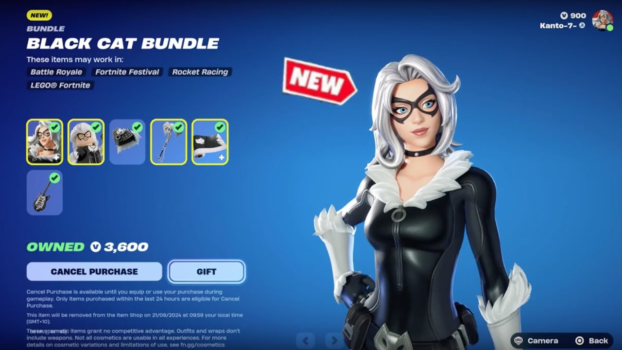New "Black cat" skin (Fortnite) - YouTube
