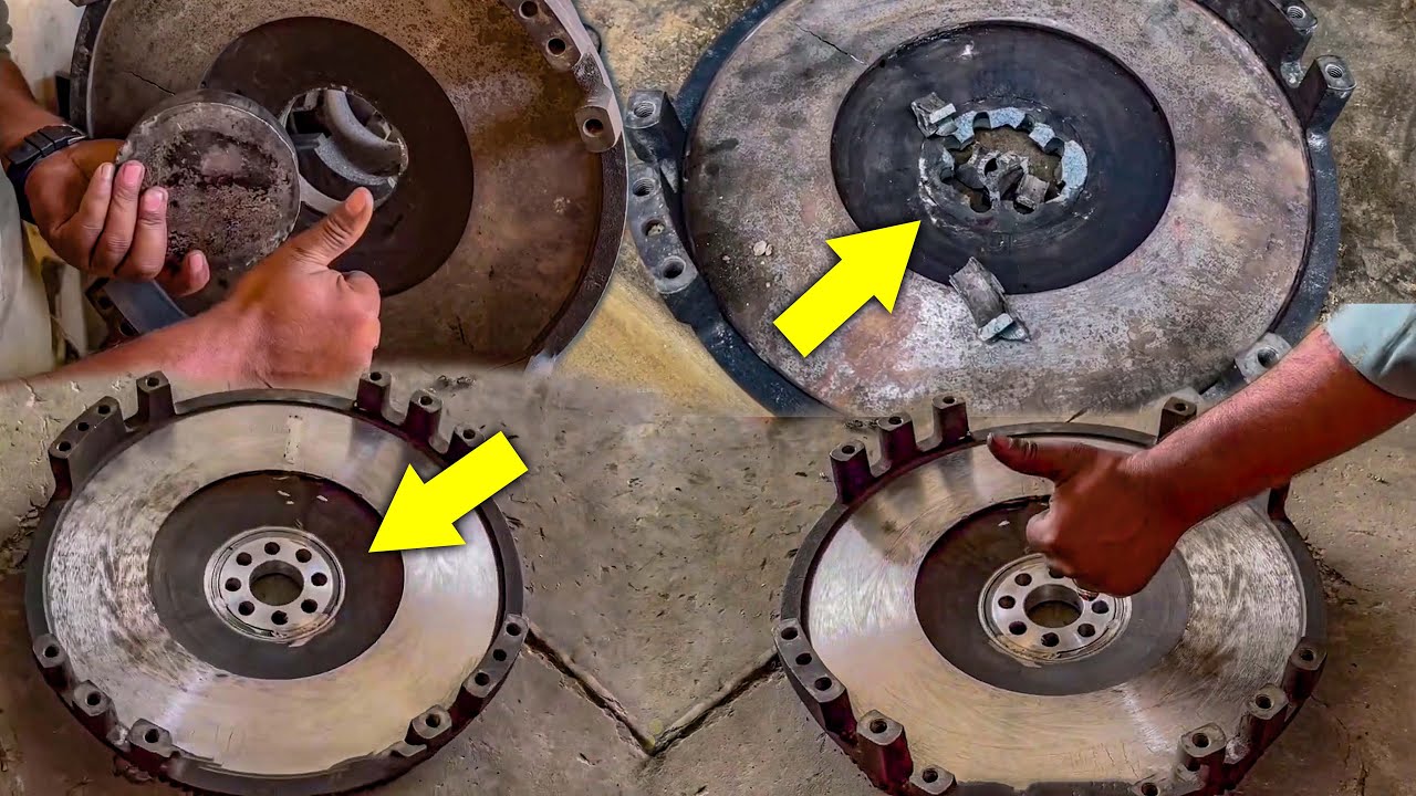 Watch How a Skilled Technician Revives a Damaged Flywheel in Minutes ...