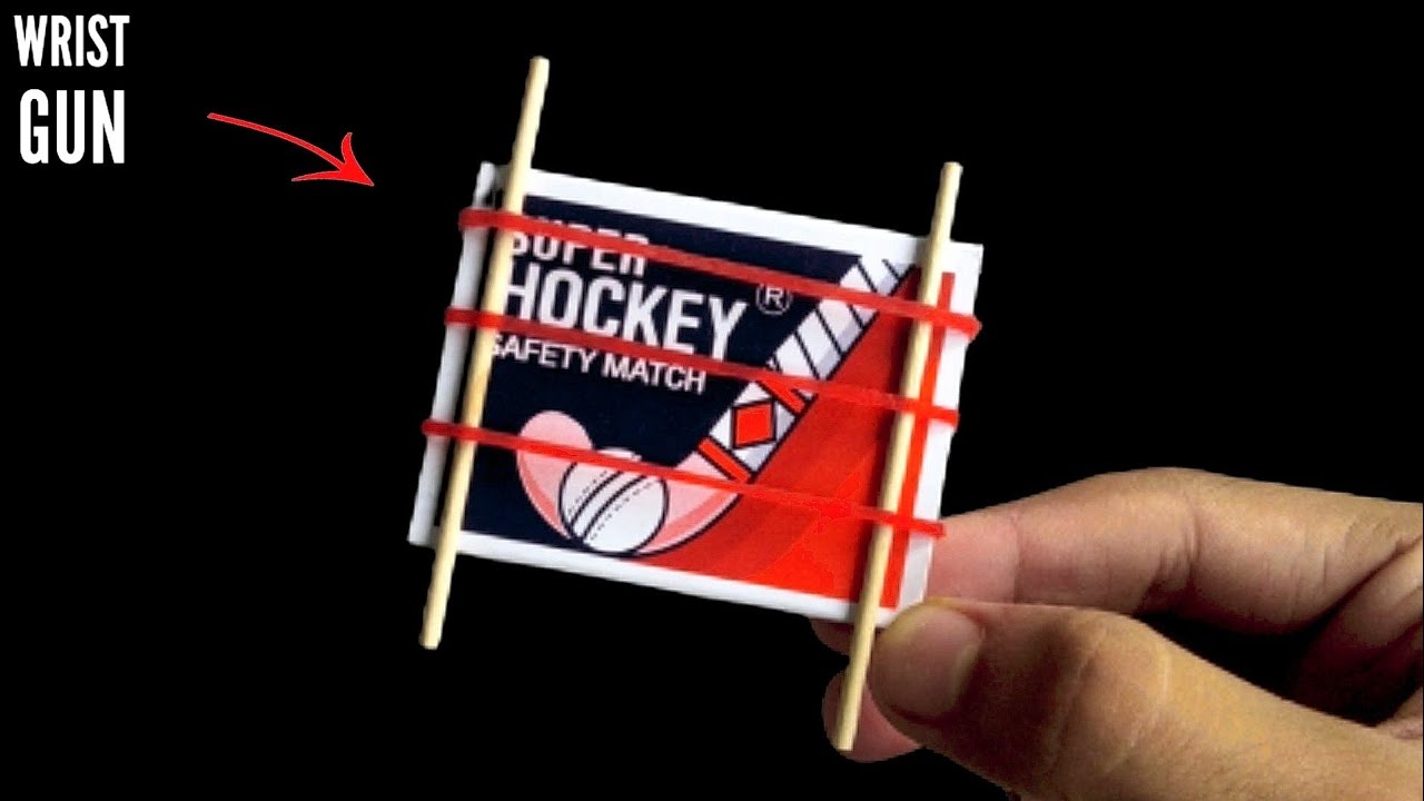 Diy gun with paper and match box | Crazy CW | - YouTube