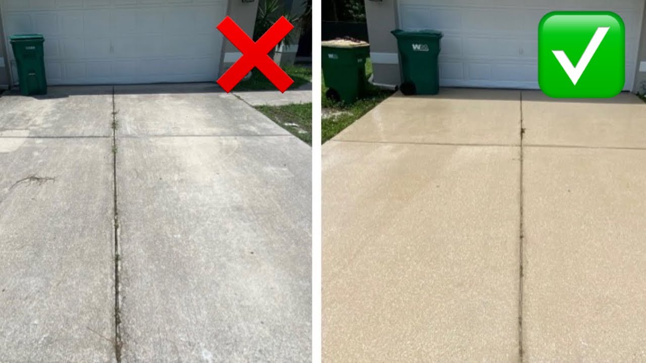 The SECRET WAY to Clean a DIRTY Driveway! 🤫| Pressure Washing Basics ...