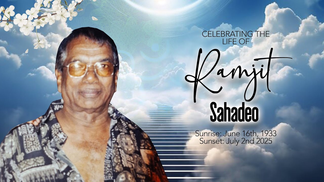 Celebrating the life of Ramjit Sahadeo - YouTube