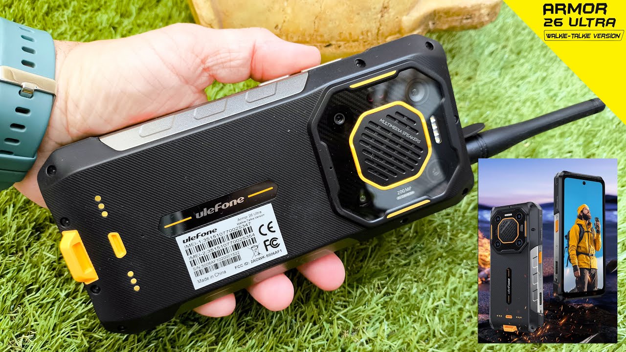 NUNCA viste un Movil con ENDOSCOPIO y Walkie talkie - ULEFONE Armor 26 ...