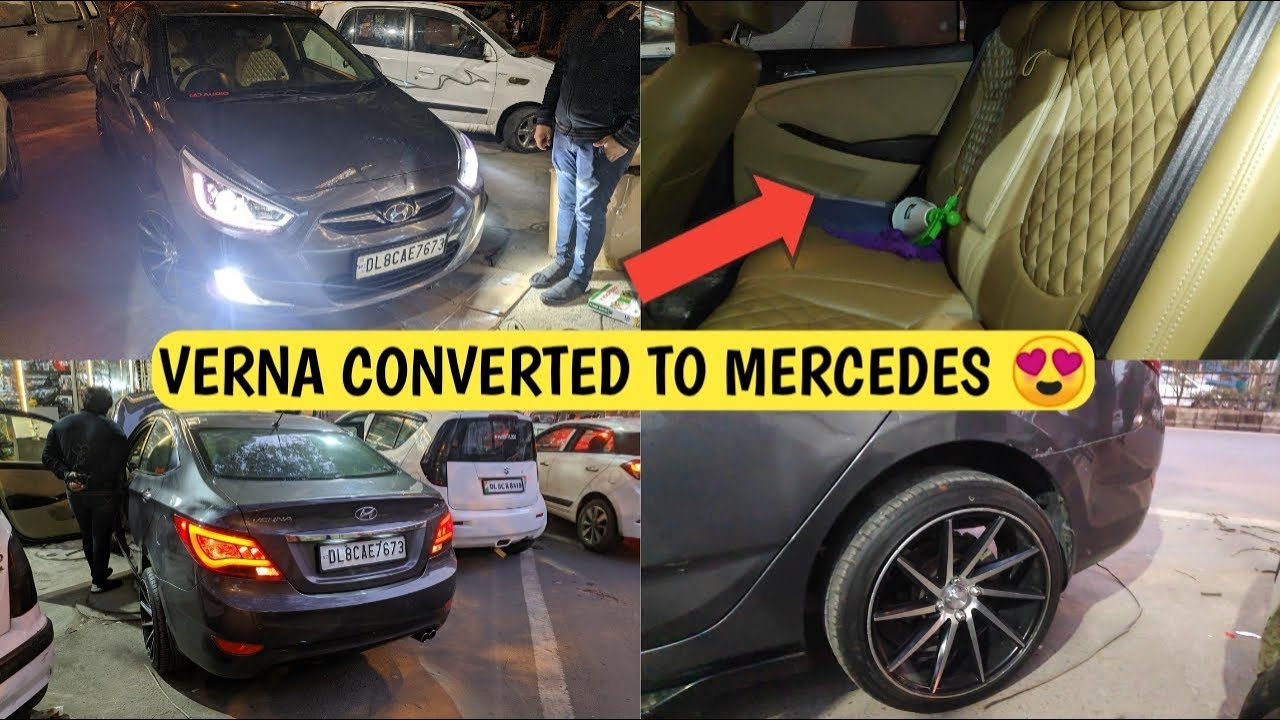 VERNA MODIFIED 2020 💥 HEADLAMPS | ALLOY WHEELS | MUSIC SYSTEM | TAIL ...