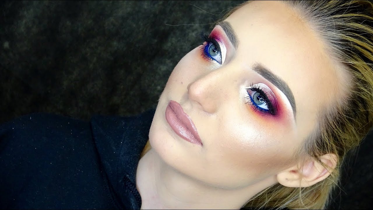 COLOURFUL MAKEUP TUTORIAL / PENCIL AND EYELINER GEL TECHNIQUE - YouTube
