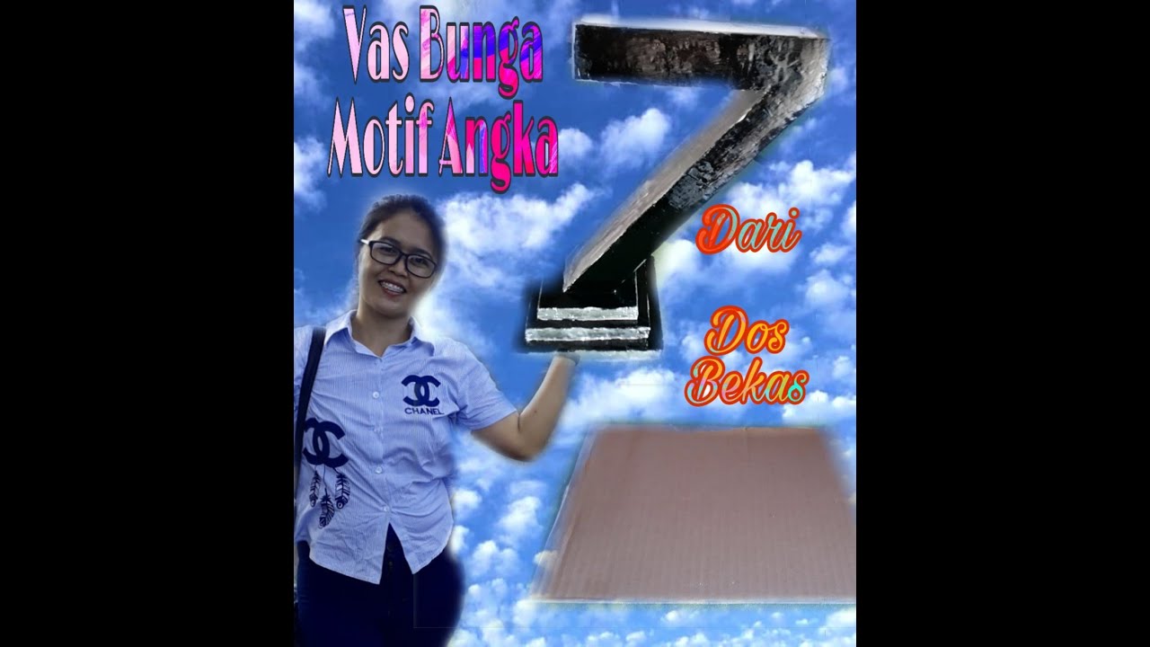 Vas bunga motif Angka Tujuh - YouTube