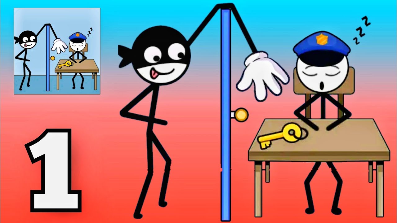 Stick Robber Stealing - Android iOS Mobile Gameplay Walkthrough Part 1 ...