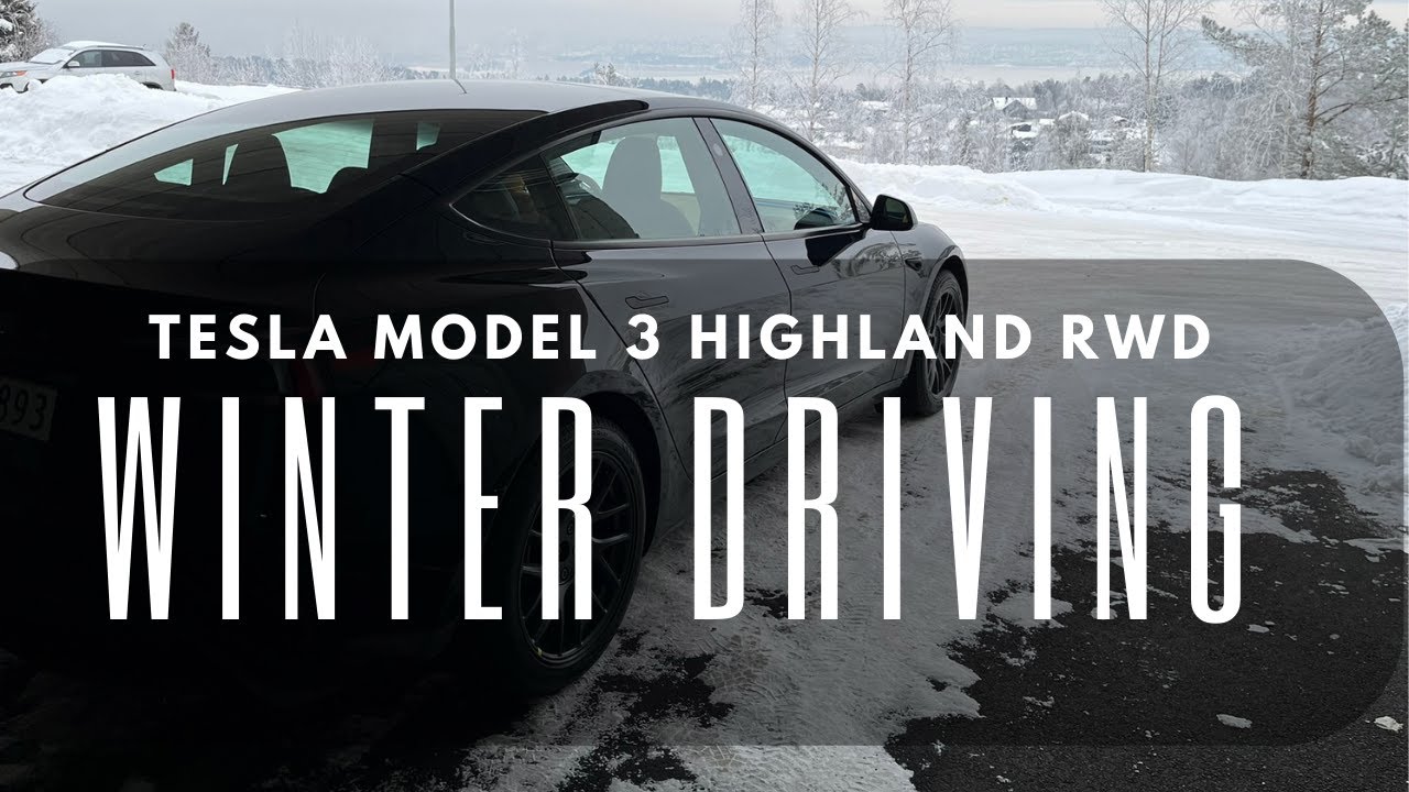 Tesla Model 3 Highland RWD, Winter Driving, No Talking - YouTube