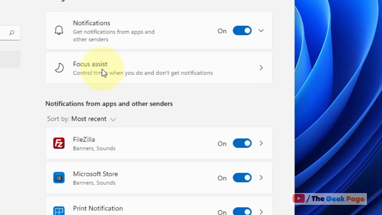 Enable full screen notifications while playing games in Windows 11 ...