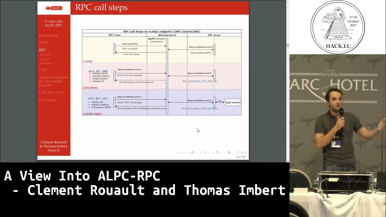 A view into ALPC RPC by Clement Rouault and Thomas Imbert - YouTube