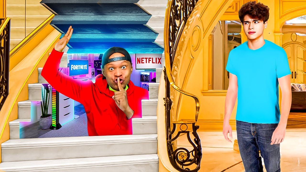 I Built 5 SECRET Rooms To Hide From Stokes Twins! 🤫 - YouTube