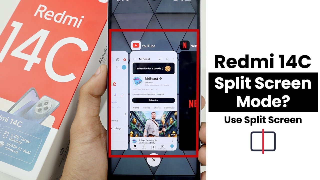 Does Redmi 14C have Split Screen Mode? Use Split Screen In Redmi 14C - YouTube