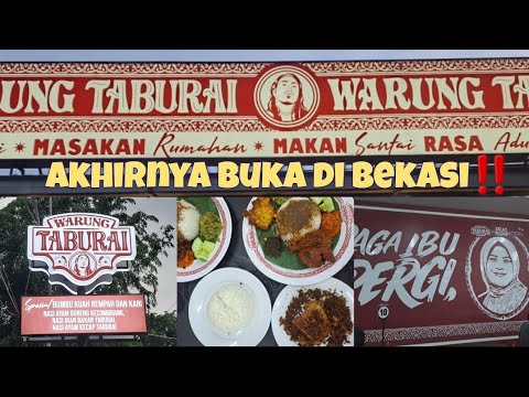 REVIEW WARUNG TABURAI PRAZ TEGUH - GRAND OPENING WARUNG TABURAI BEKASI ...