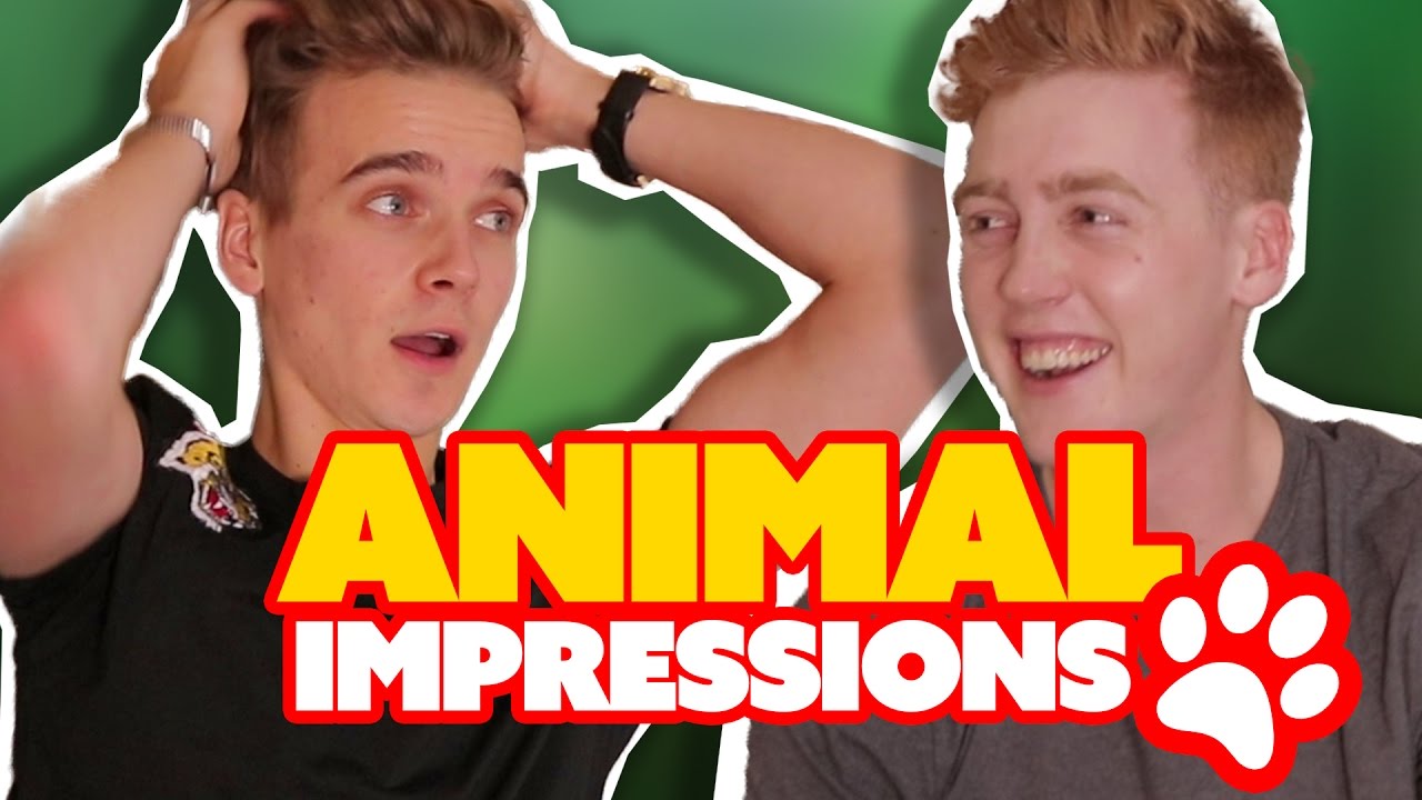 ANIMAL IMPRESSIONS CHALLENGE!! ft Joe Sugg - YouTube