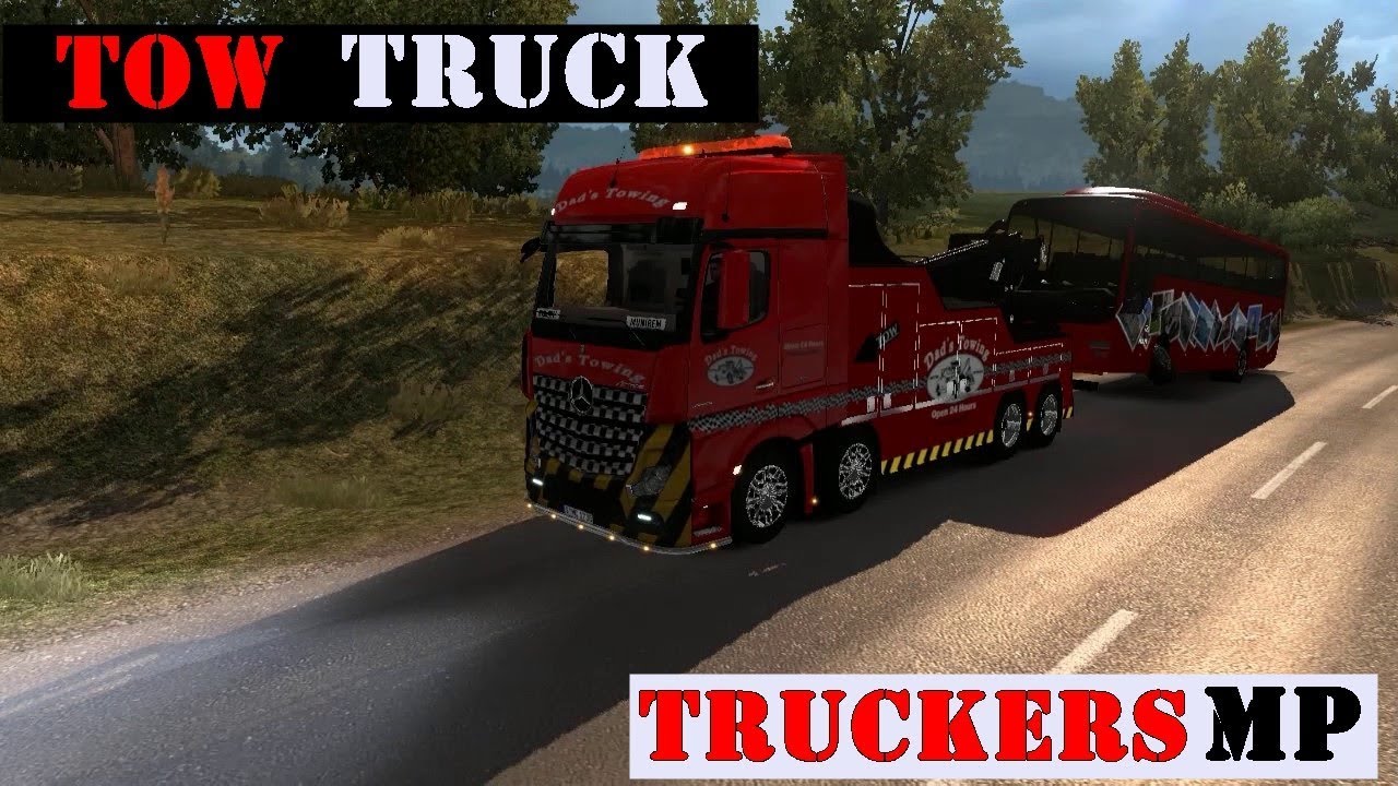 TOW TRUCK ★[ ETS 2 MP ]YOLDA KALAN TIRLARI KURTARIYORUM [ ZOR ANLAR ...