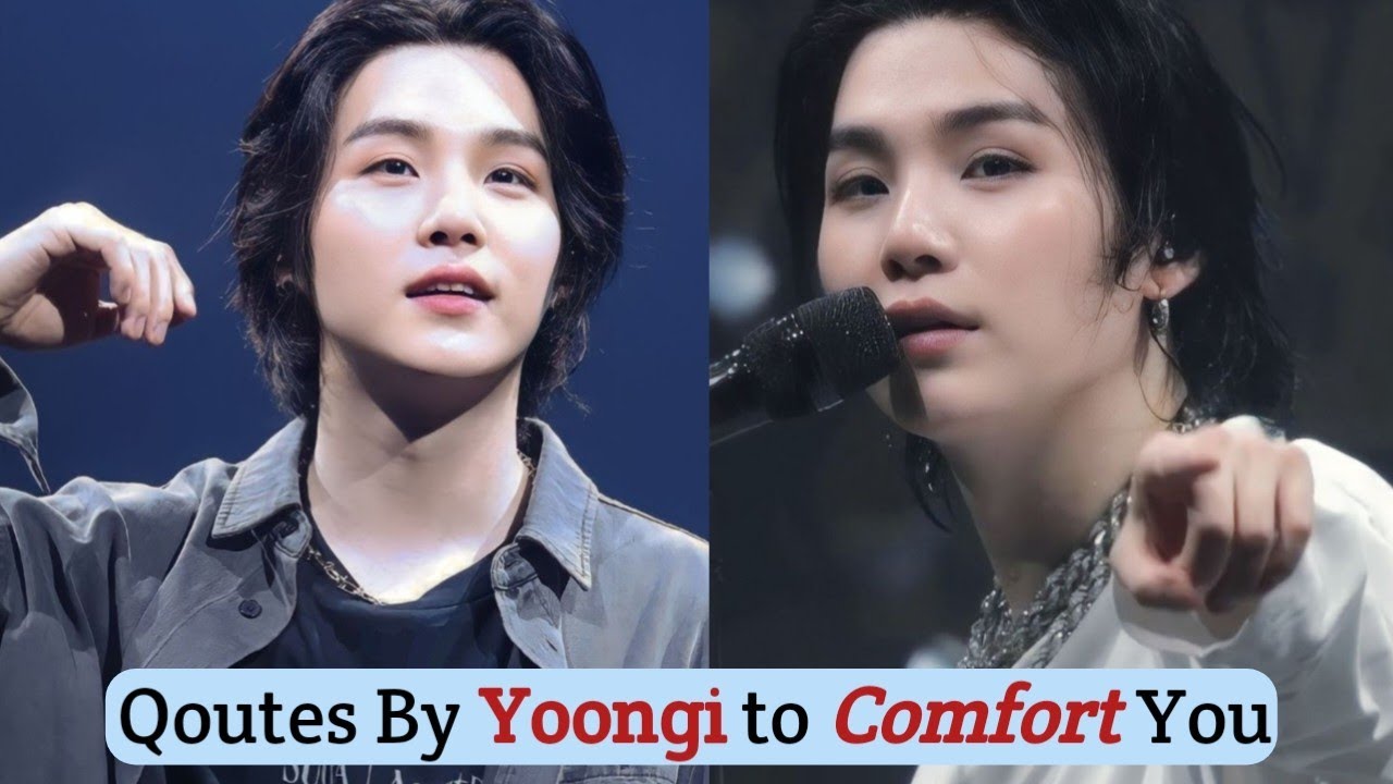 8 Beautiful Quotes by BTS’ Suga aka Min Yoongi that will comfort you ...
