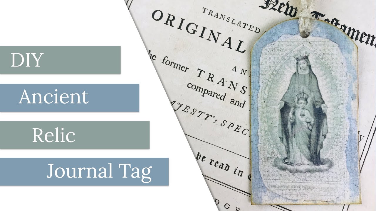 DIY Ancient Relic Journal Tag - YouTube