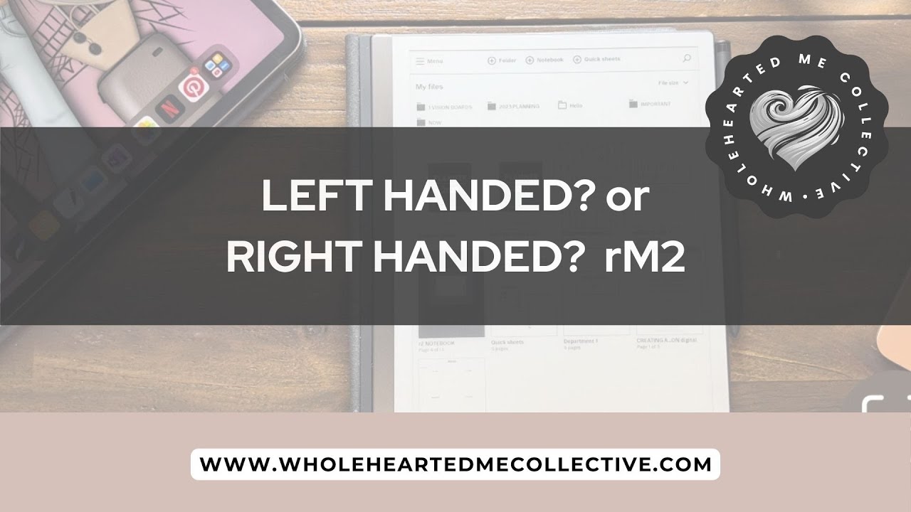 Explaining Left-Handed / Right-Handed | How To reMarkable2 - YouTube