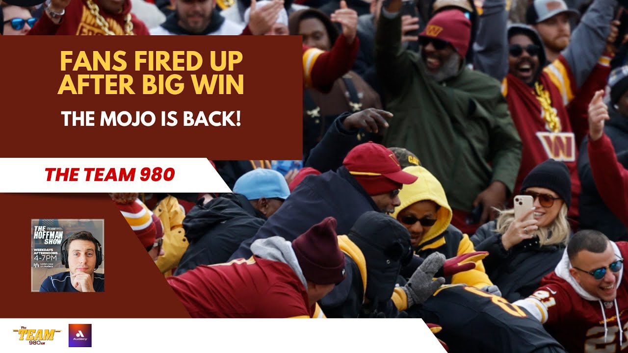 Commanders Fans Fired Up (And Apologizing!) After Huge Win - YouTube