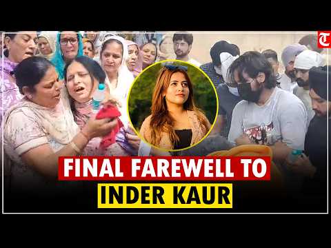 Punjabi singer inder Kaur cremated in Ludhiana amid emotional final farewell visuals