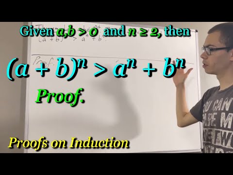 Prove (a + b)^n ﹥ a^n + b^n for positive real a and b, integer n ≥ 2 [ILIEKMATHPHYSICS] - YouTube