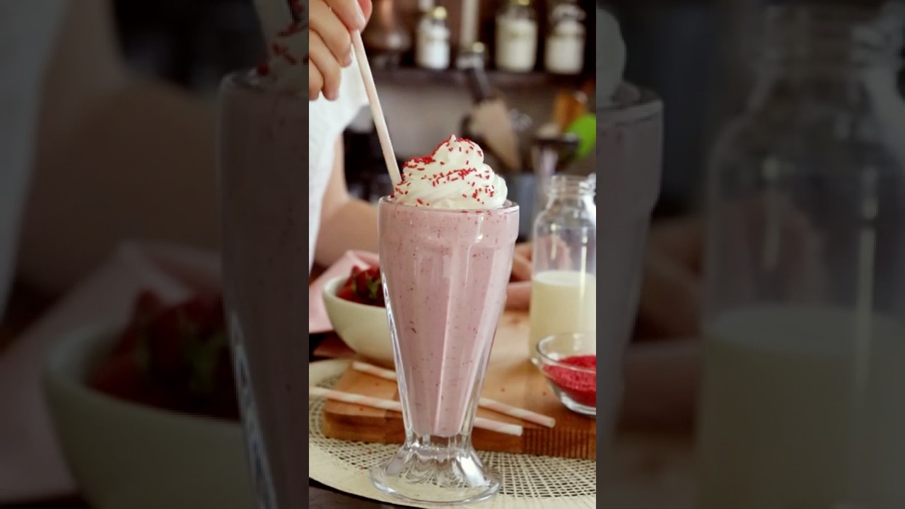 Milkshake de Frutilla | #Shorts - CUKit! - YouTube