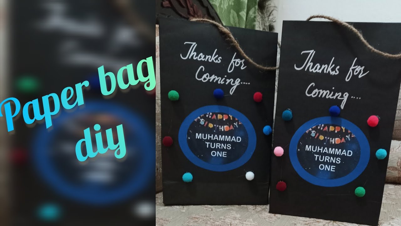 Diy paper bag | Origami paper bag | paper bag bnany ka trika | how to ...