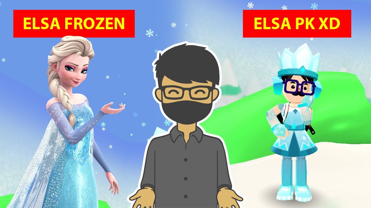 PRANK JADI ELSA FROZEN DI GAME PK XD - YouTube