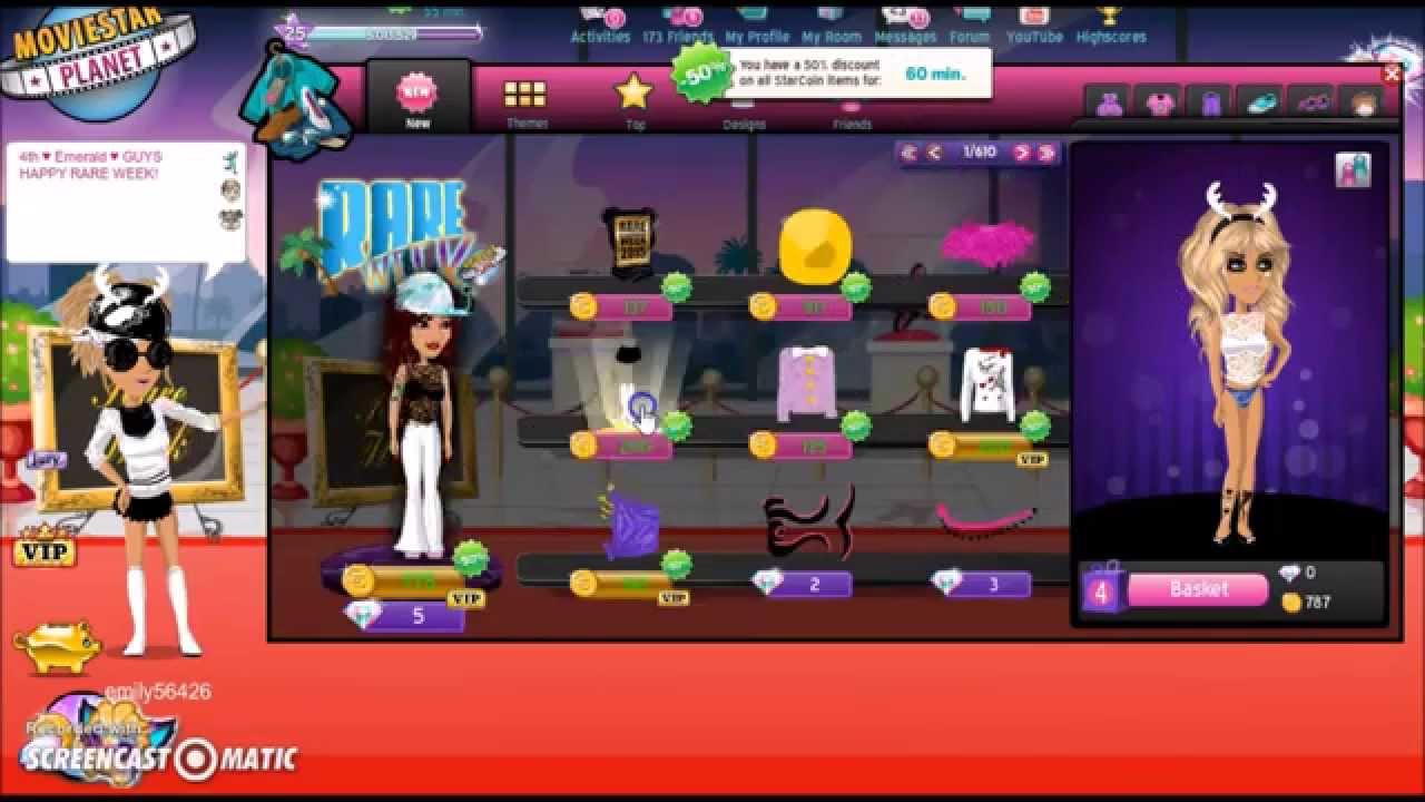 MovieStarPlanet- RARE WEEK 2015 - YouTube
