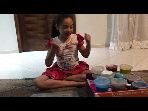 Meu Primeiro Vídeo - Mostrando As Minhas Slimes !!!