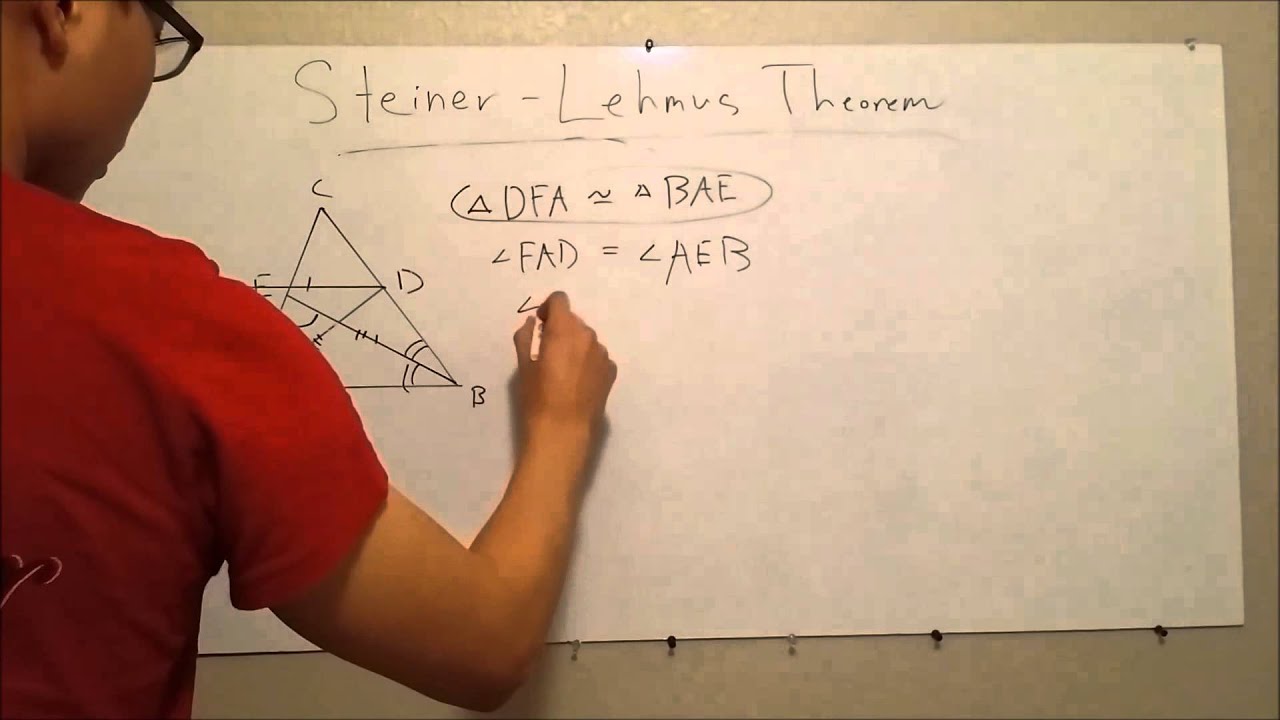 Steiner-Lehmus Theorem. 1. - YouTube